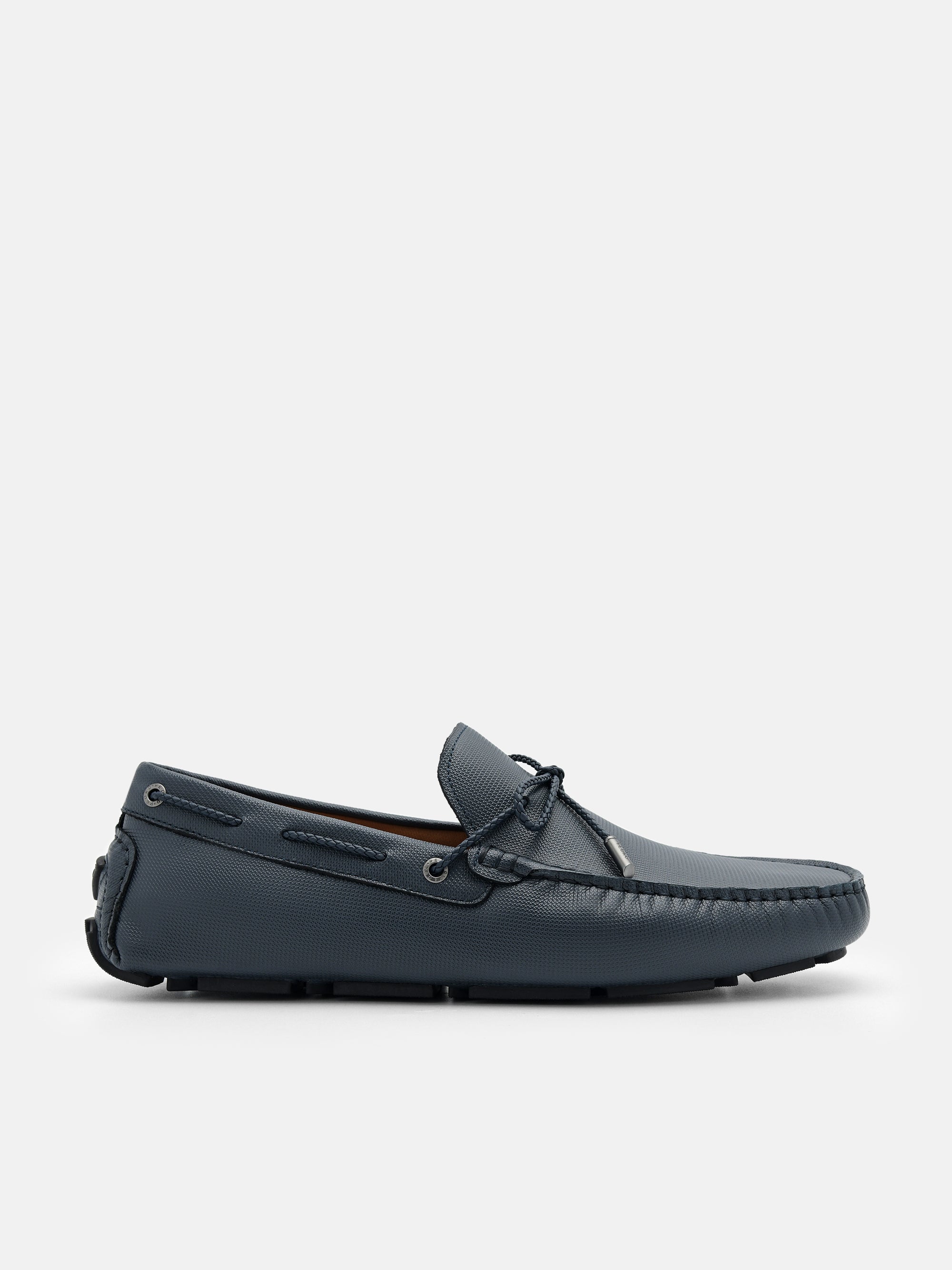 Saffiano Leather Bow Driving Shoes – PEDRO