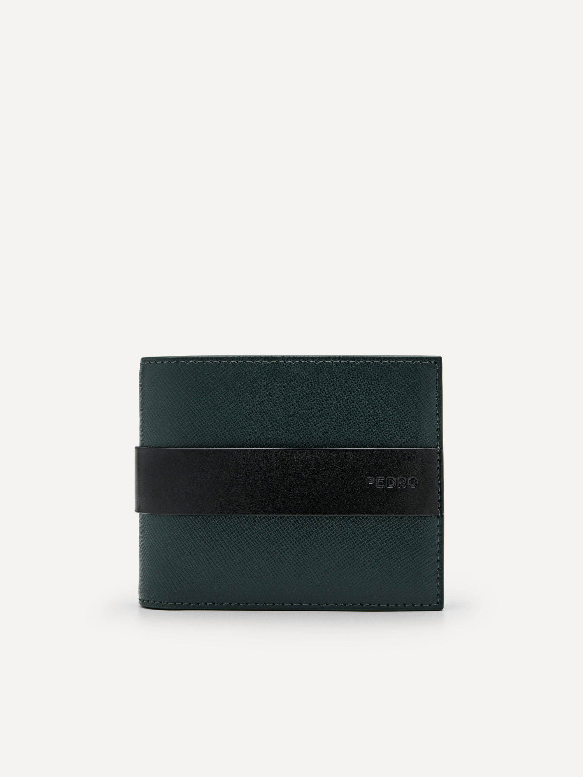Embossed Leather Bi-Fold Flip Wallet – PEDRO